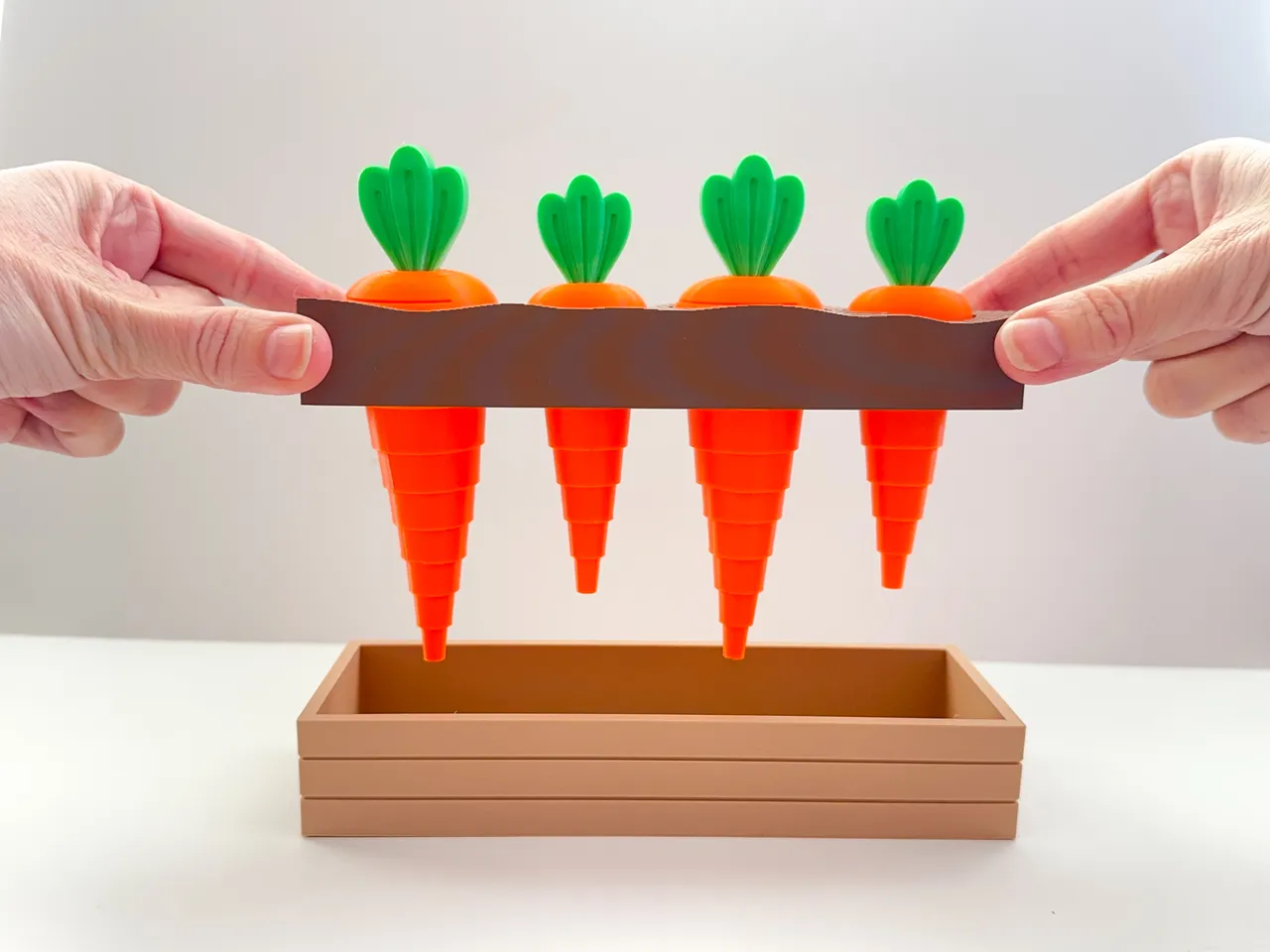 Carrot Garden Layered Fidget Toy by 3DPmom | Download free STL model ...