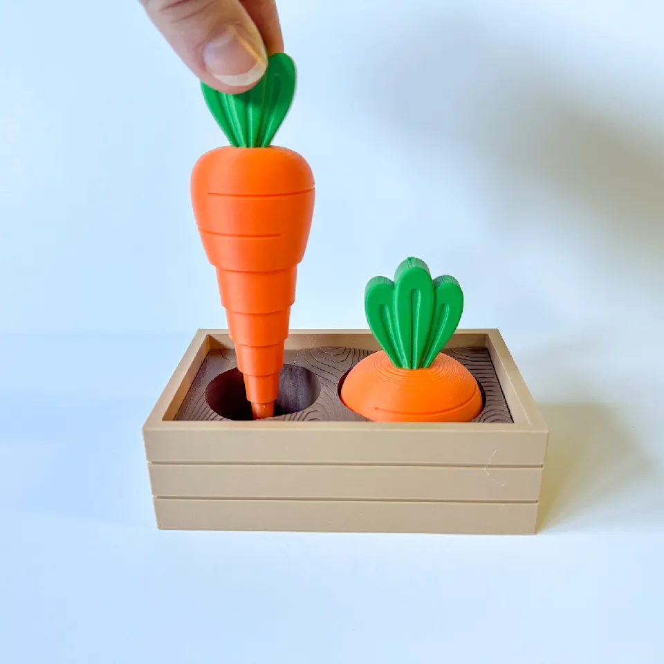 Carrot Garden Layered Fidget Toy by 3DPmom | Download free STL model ...