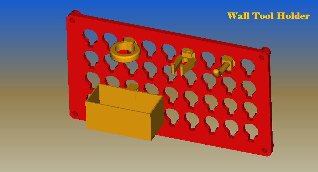 Wall Tool Holder by Nicola | Download free STL model | Printables.com