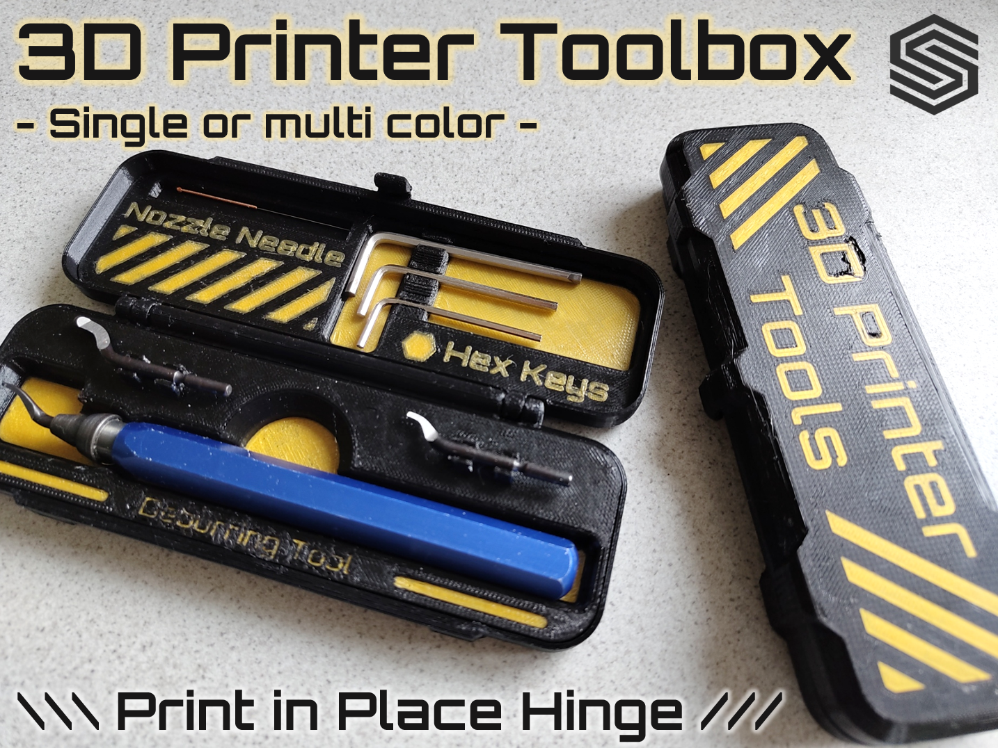 Rugged Essential 3D Printer Toolbox - Print in Place - Multi or Single ...