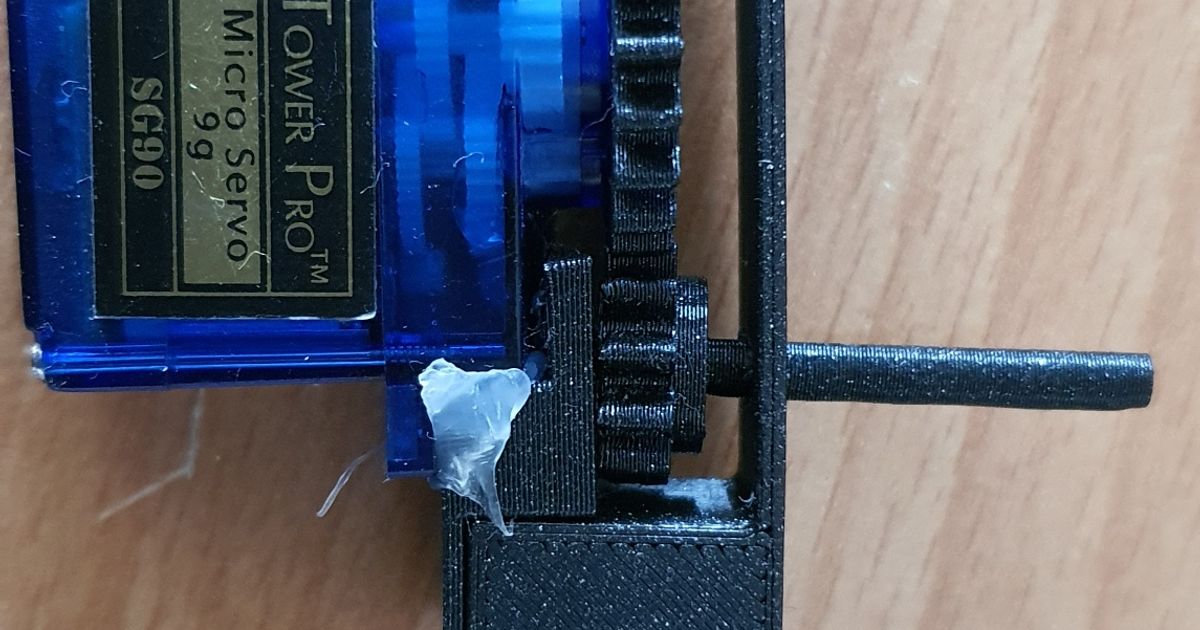 Servo Holder With 1 2 Gearbox By Tomáš Zach Download Free Stl Model