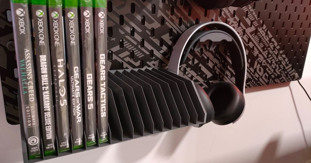 Xbox Series Games Holder for Ikea Skadis by kraciboy | Download free STL model | Printables.com