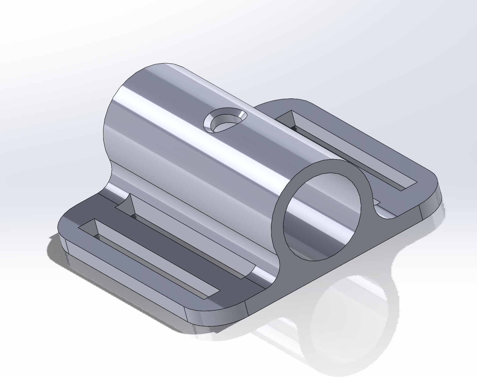 Universal zip-tie holder for 6mm tubes / rods by SP9DEV | Download free ...