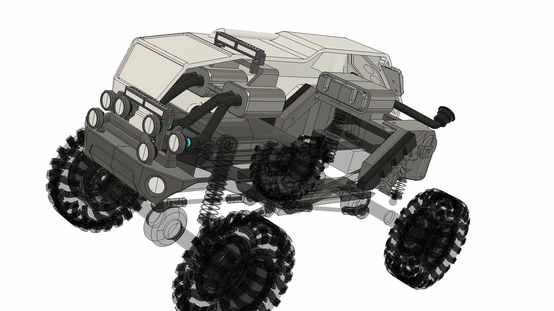 Lost in Space Chariot /MINI-Z 4x4 Update Parts by and CRAFT 3D ...