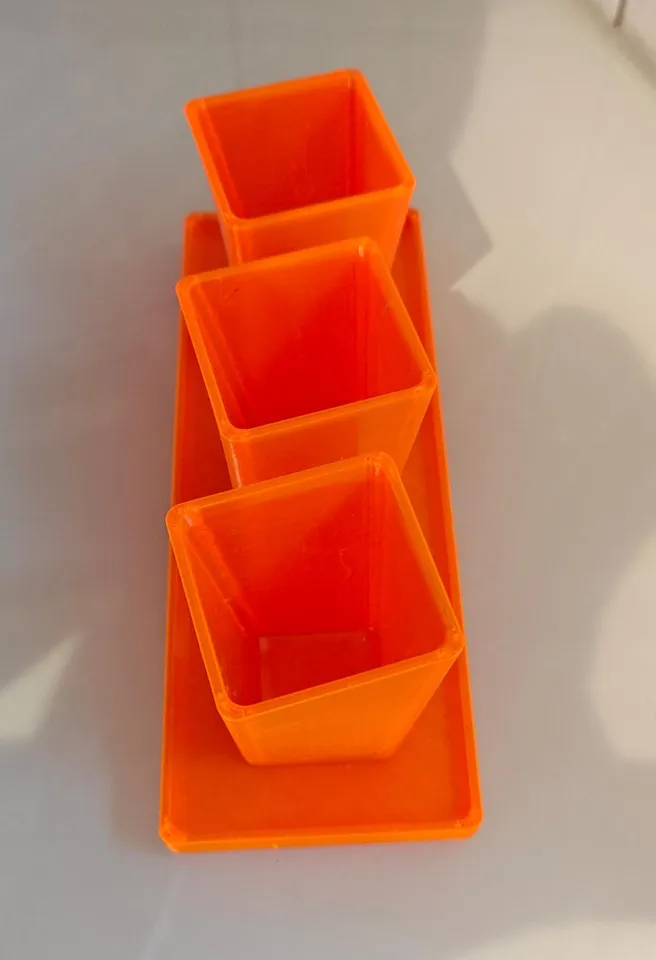 Triple pots for mini plants. by Flo12 | Download free STL model ...