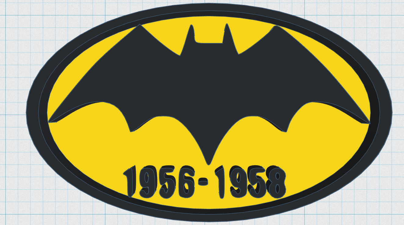 Batman Logo 1956-1958 by Peter Ennist | Download free STL model ...