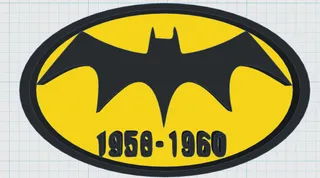 Batman Logo 1960-1964 by Peter Ennist | Download free STL model ...