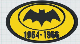 Batman Logo 1966-2000 by Peter Ennist | Download free STL model ...