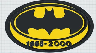 Batman Logo 2000-2011 by Peter Ennist | Download free STL model ...
