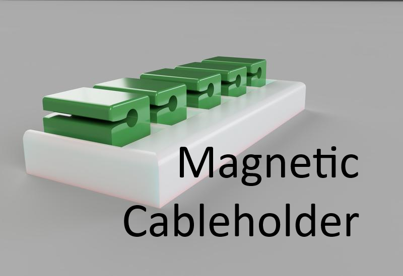 Magnetic Cable Holder by alan ti | Download free STL model | Printables.com