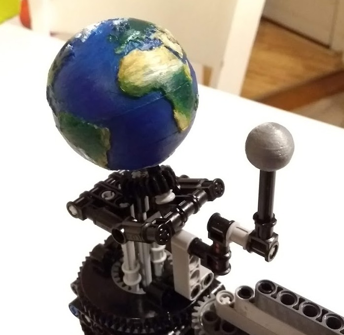 Earth with Lego Axle Hole by thpoll | Download free STL model ...