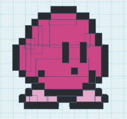 Pixel Kirby by MeNameJake | Download free STL model | Printables.com