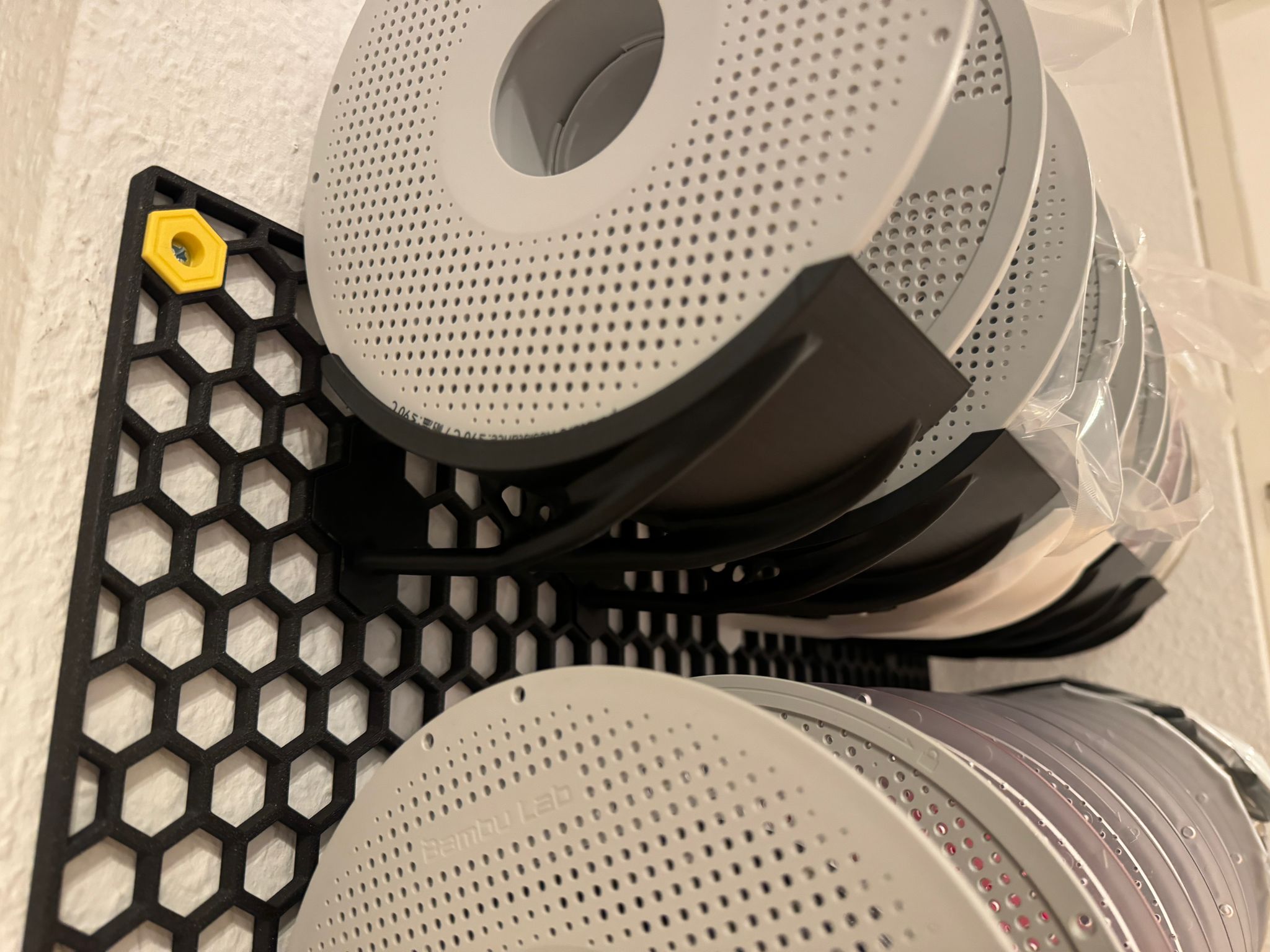 Filament Spool Holder for Honeycomb Wall (HSW) by Haix3D | Download ...