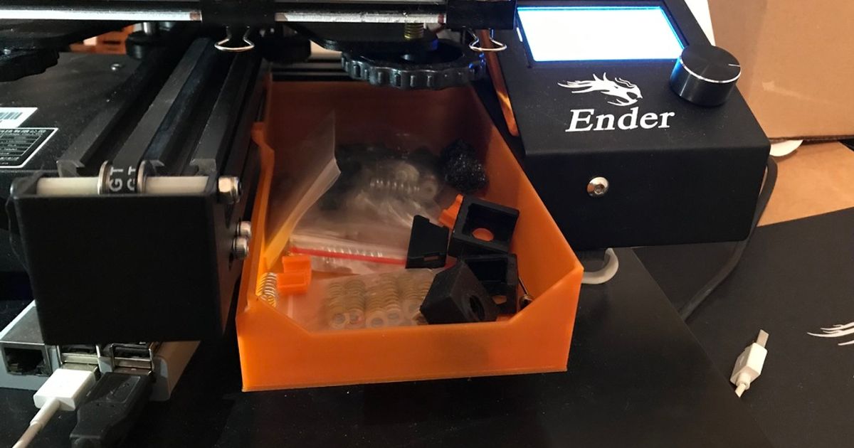 Ender 3 (Pro) long tray by Codable | Download free STL model ...