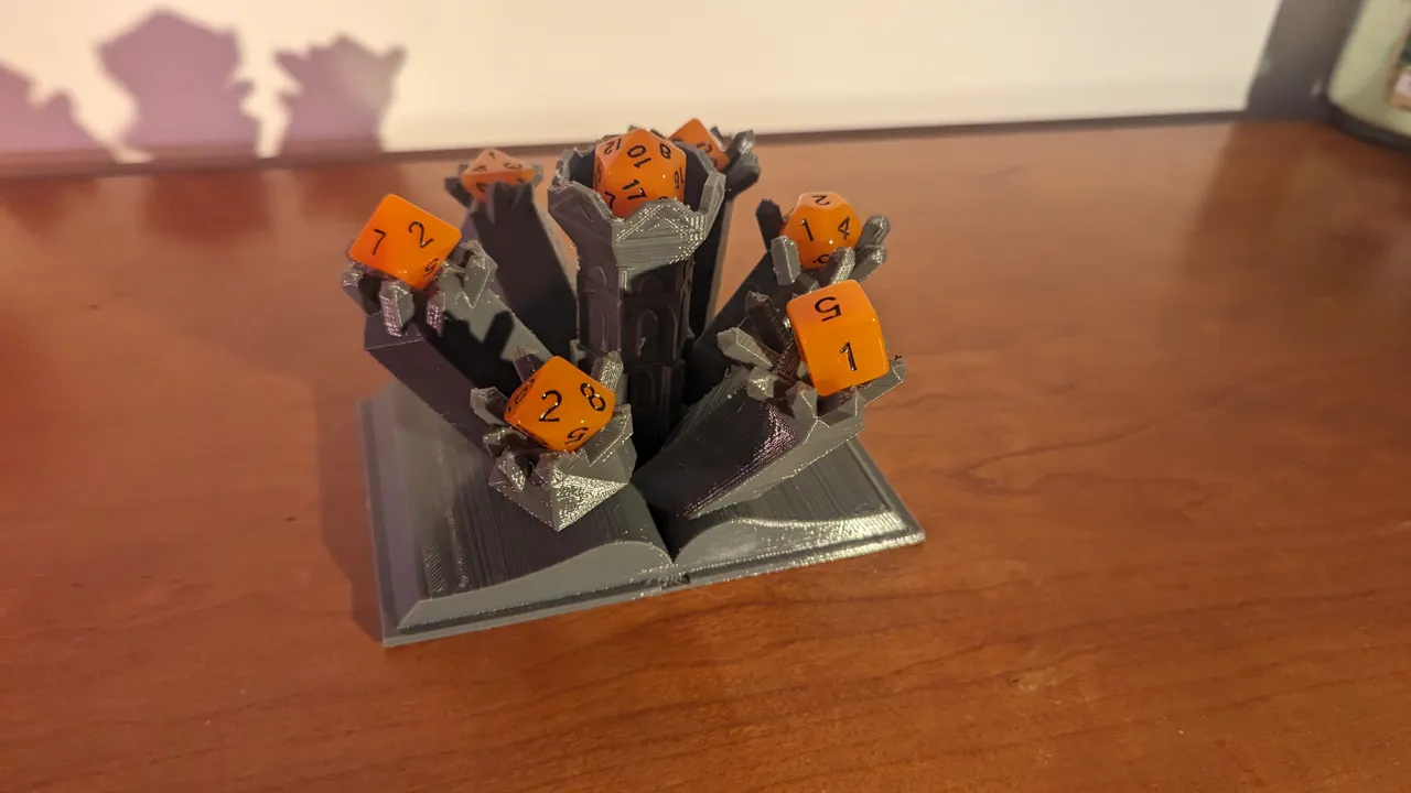 Crystal Tower Dice Display (optimized) by Ian Gibb | Download free STL ...