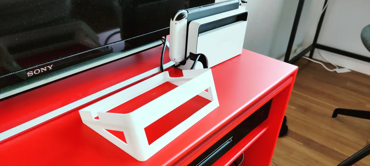 Nintendo OLED Switch Horizontal Dock by Oqze | Download free STL model ...