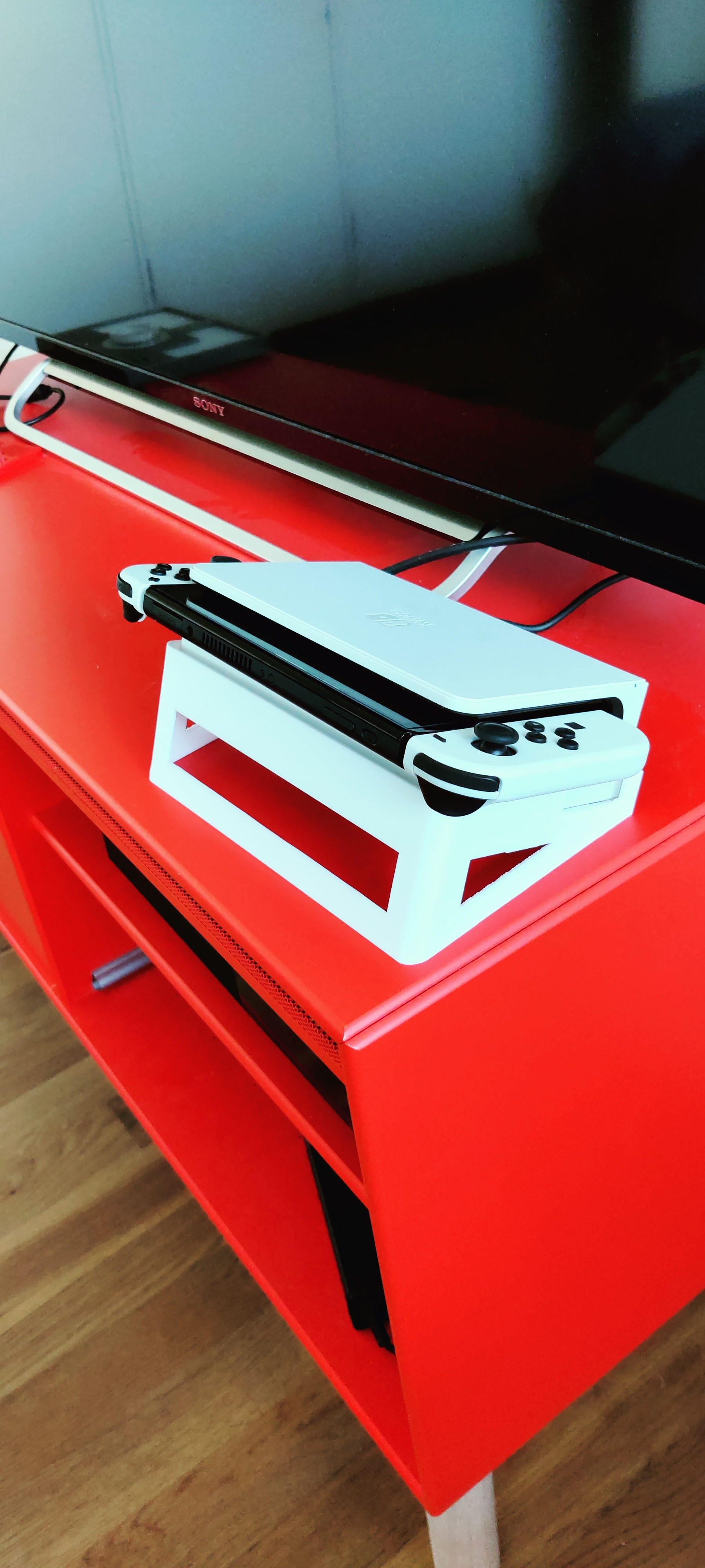 Nintendo OLED Switch Horizontal Dock by William | Download free STL ...