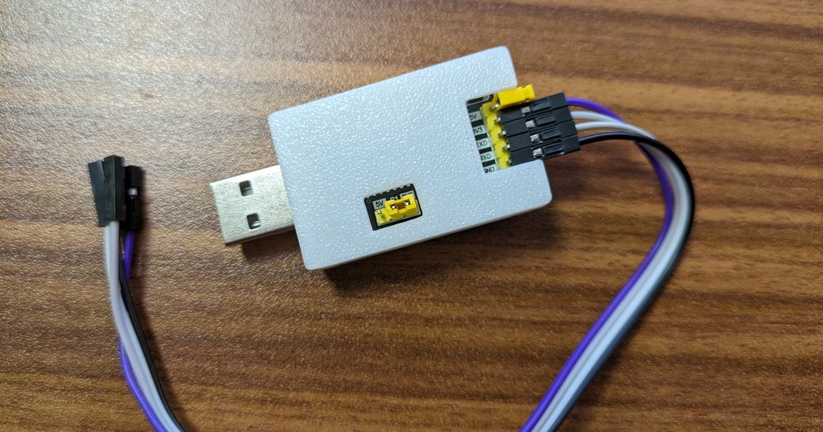 Simple case for CH340 USB to TTL UART converter by Matthias | Download ...