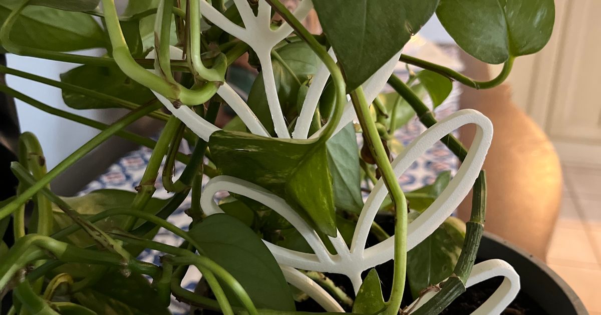 Thicc Leafy Plant Trellis by fuzzysoul | Download free STL model ...