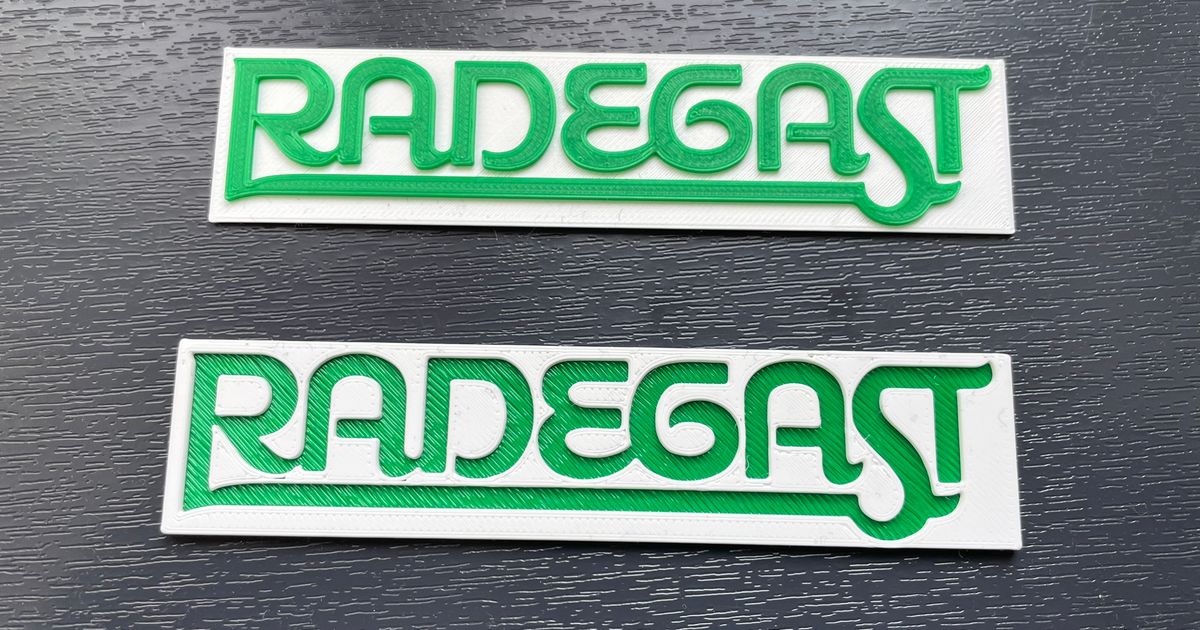 Radegast logo nápis by Pavel Wojtaszek | Download free STL model ...