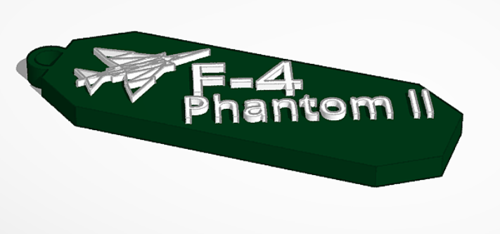 F-4E Phantom II Keychain by Chalker127 | Download free STL model ...