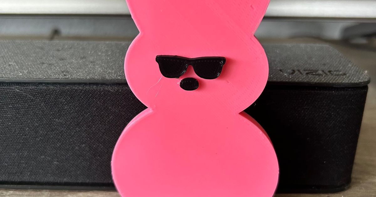 COOL EASTER BUNNY PEEP DECOR ICON by Staceyluvs3d | Download free STL ...