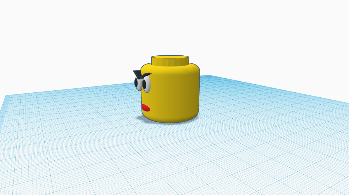 LEGO Minifig Head by AR806 | Download free STL model | Printables.com