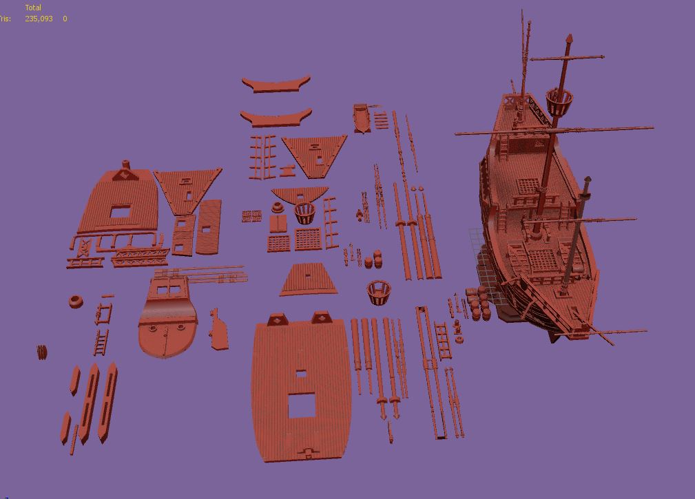 SANTA MARIA FLAG SHIP: SCALE MODEL KIT by PixelPusher | Printables Store