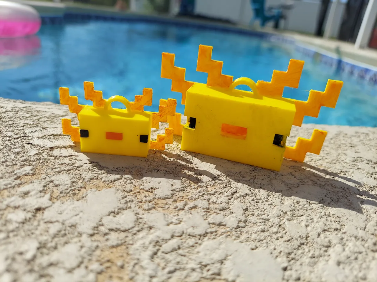 Minecraft Axolotl Keychain by 3D Printing Bros | Download free STL ...