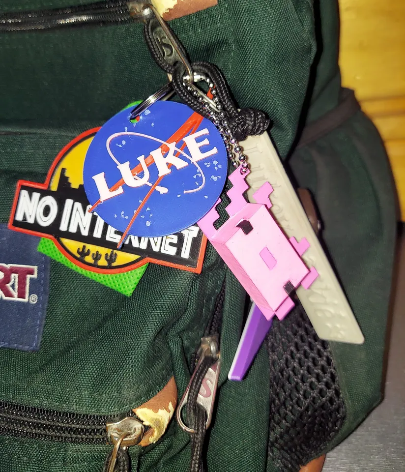 Minecraft Axolotl Keychain by 3D Printing Bros | Download free STL ...