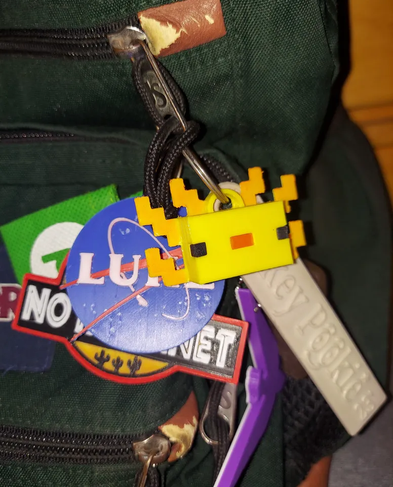 Minecraft Axolotl Keychain by 3D Printing Bros | Download free STL ...