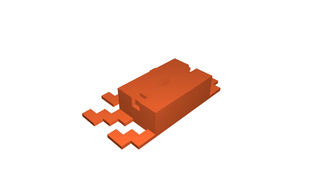 Minecraft Axolotl Keychain by 3D Printing Bros | Download free STL ...