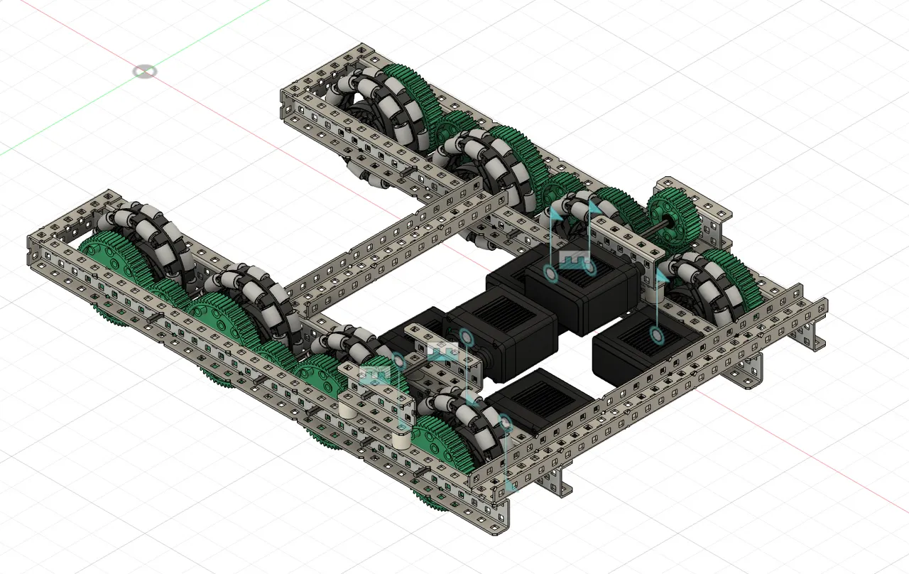 Vex Robotics 6 Motor drive Basic layout by james krichavsky | Download free STL model ...