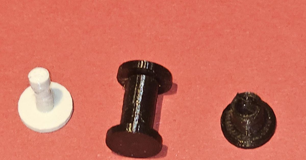 Plastic rivet modified by RPK | Download free STL model | Printables.com