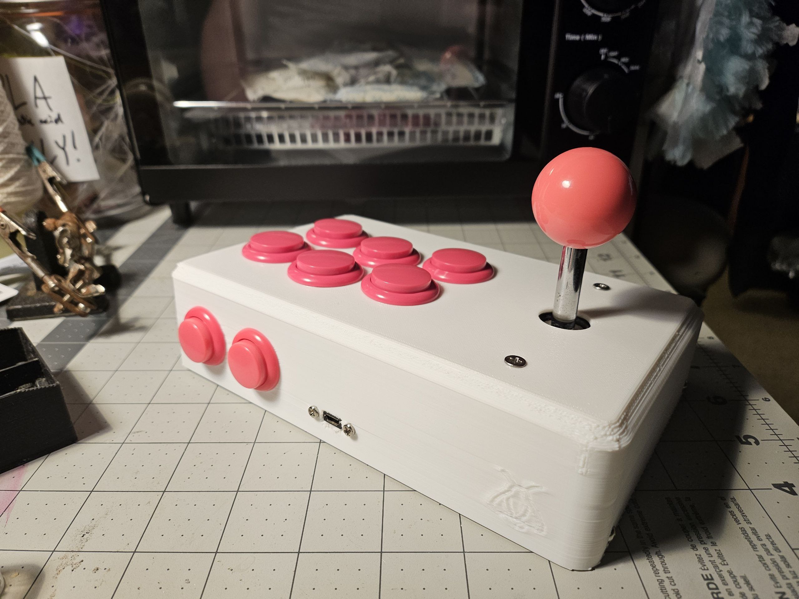 6+2 button arcade stick enclosure by mothdotmonster | Download free STL ...