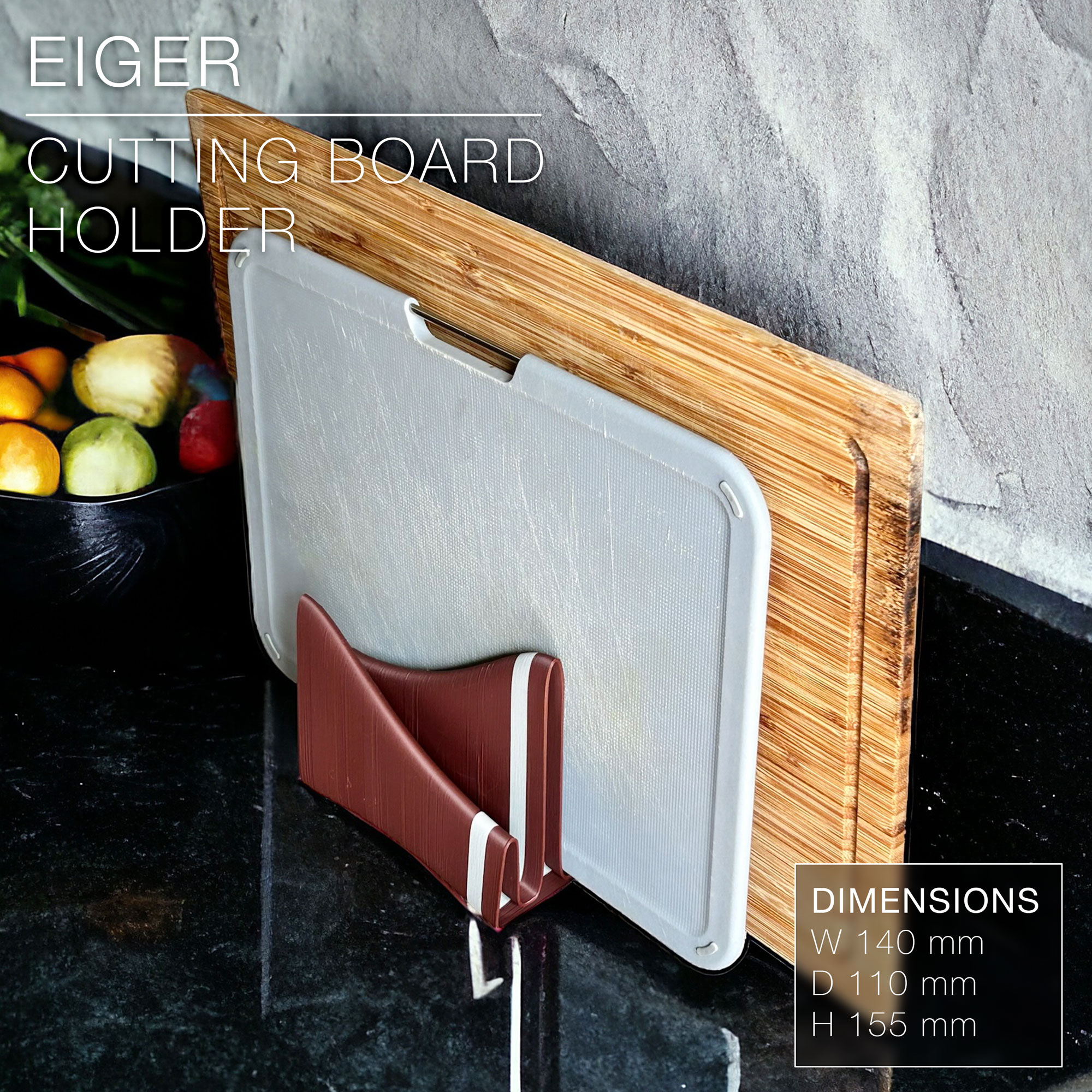 EIGER | Cutting Board Rack by Charles Regaud | Printables Store