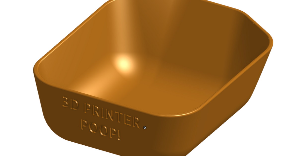 PPCC (Printer Poop Collection Container) by Big Dipper | Download free ...
