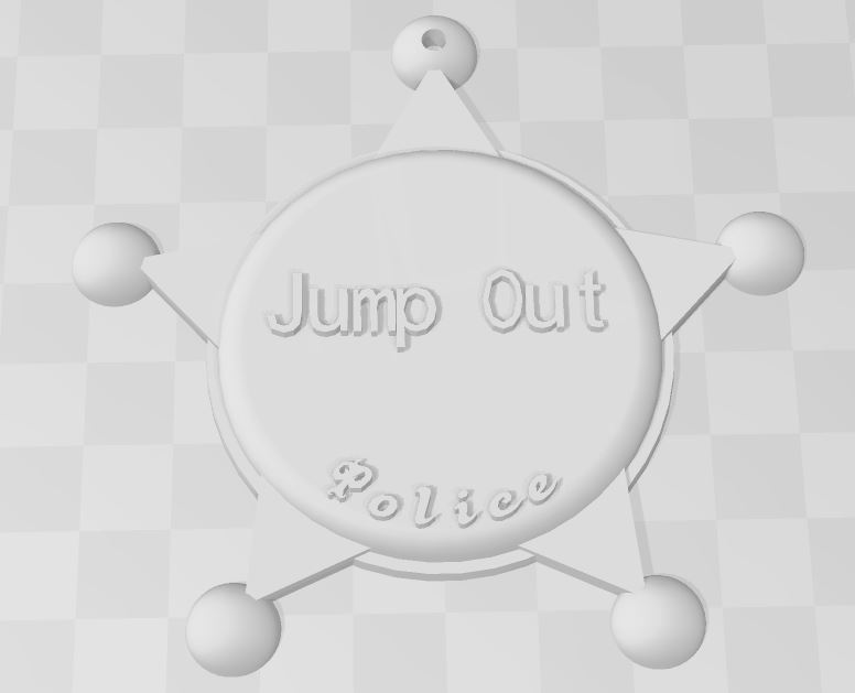 'Jump Out Police' Badge by fuzzysoul | Download free STL model ...