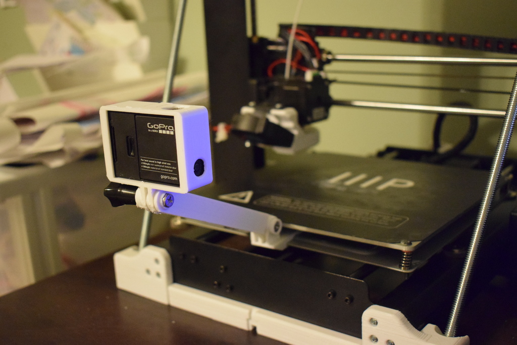 Wanhao Duplicator I3 Y Bed Gopro Mount By Fuzzysoul Download Free Stl Model