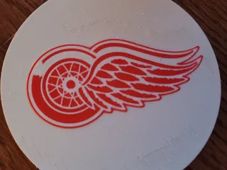 Detroit Red Wings Coaster (Multi-Material) by Andrew M | Download free ...