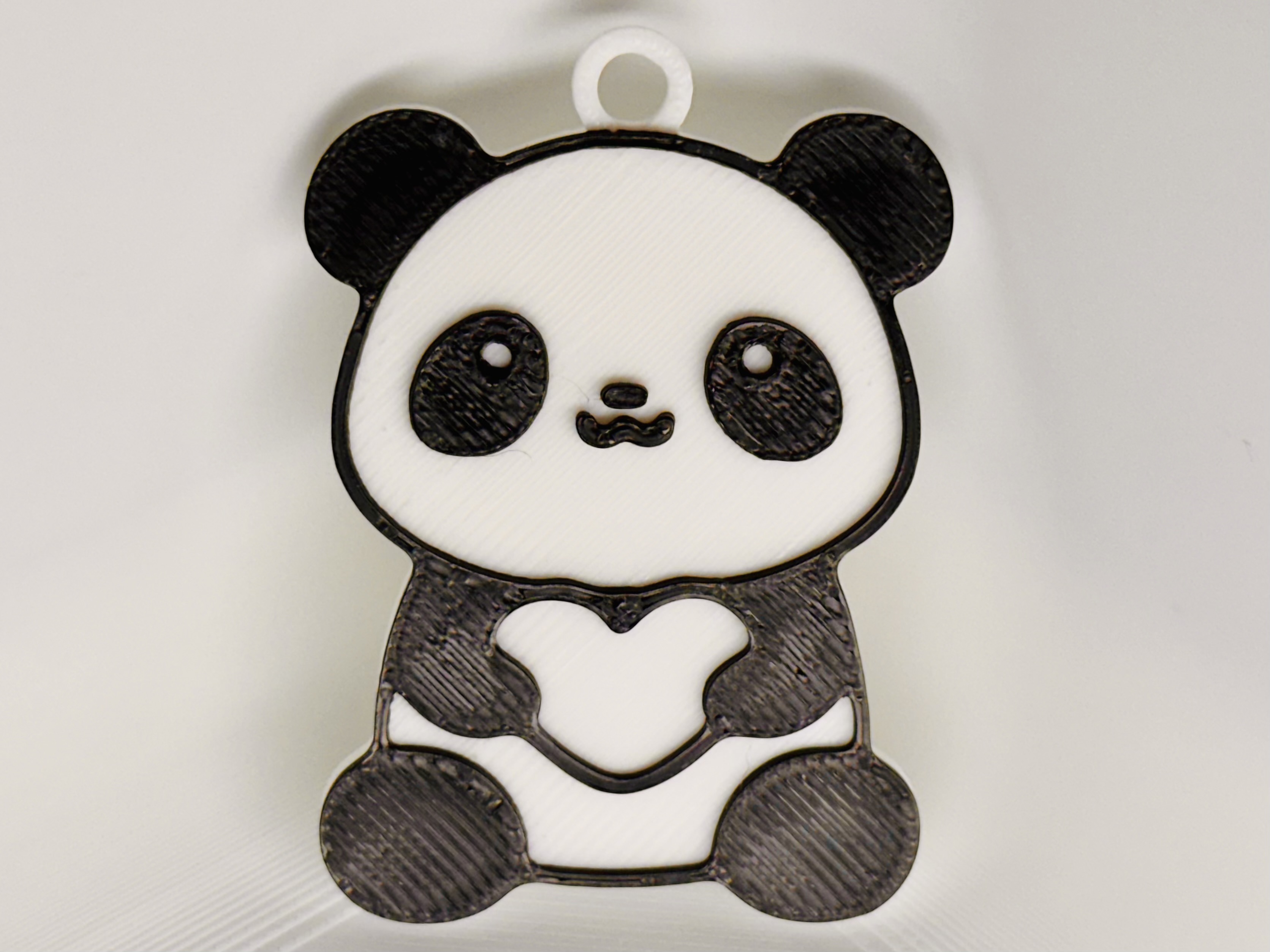 Panda Holding a Heart Keychain by Nolan3D | Download free STL model ...