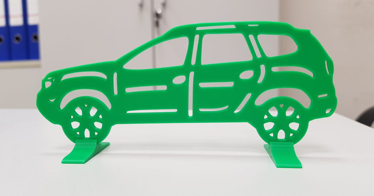 Dacia Duster silhouette by Emil | Download free STL model | Printables.com