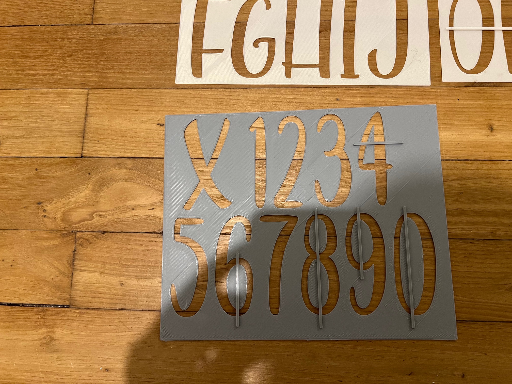 Handrawn letters stencils by Cal | Download free STL model | Printables.com