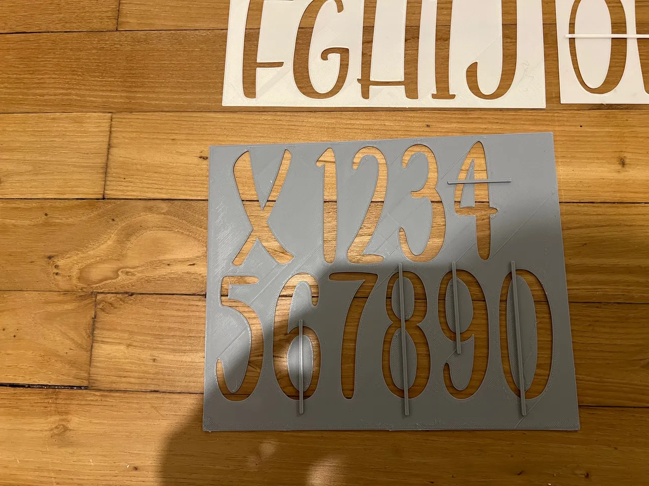 Handrawn letters stencils by Cal | Download free STL model | Printables.com