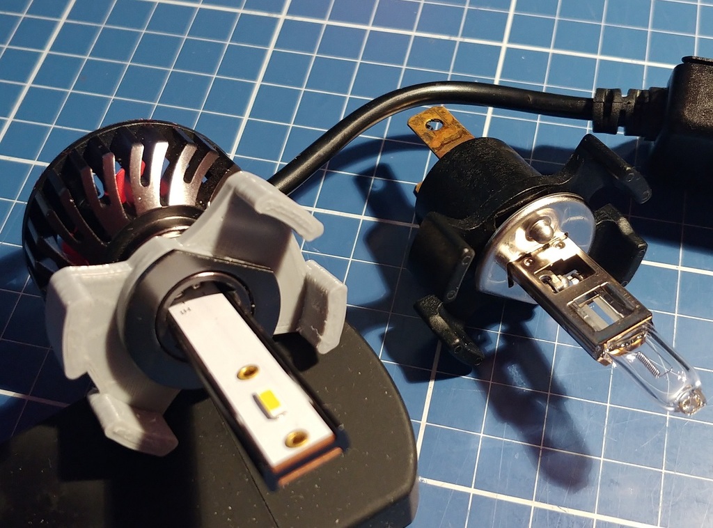 Delica H1 Led Bulb Adaptor by Philip J Fry | Download free STL model ...