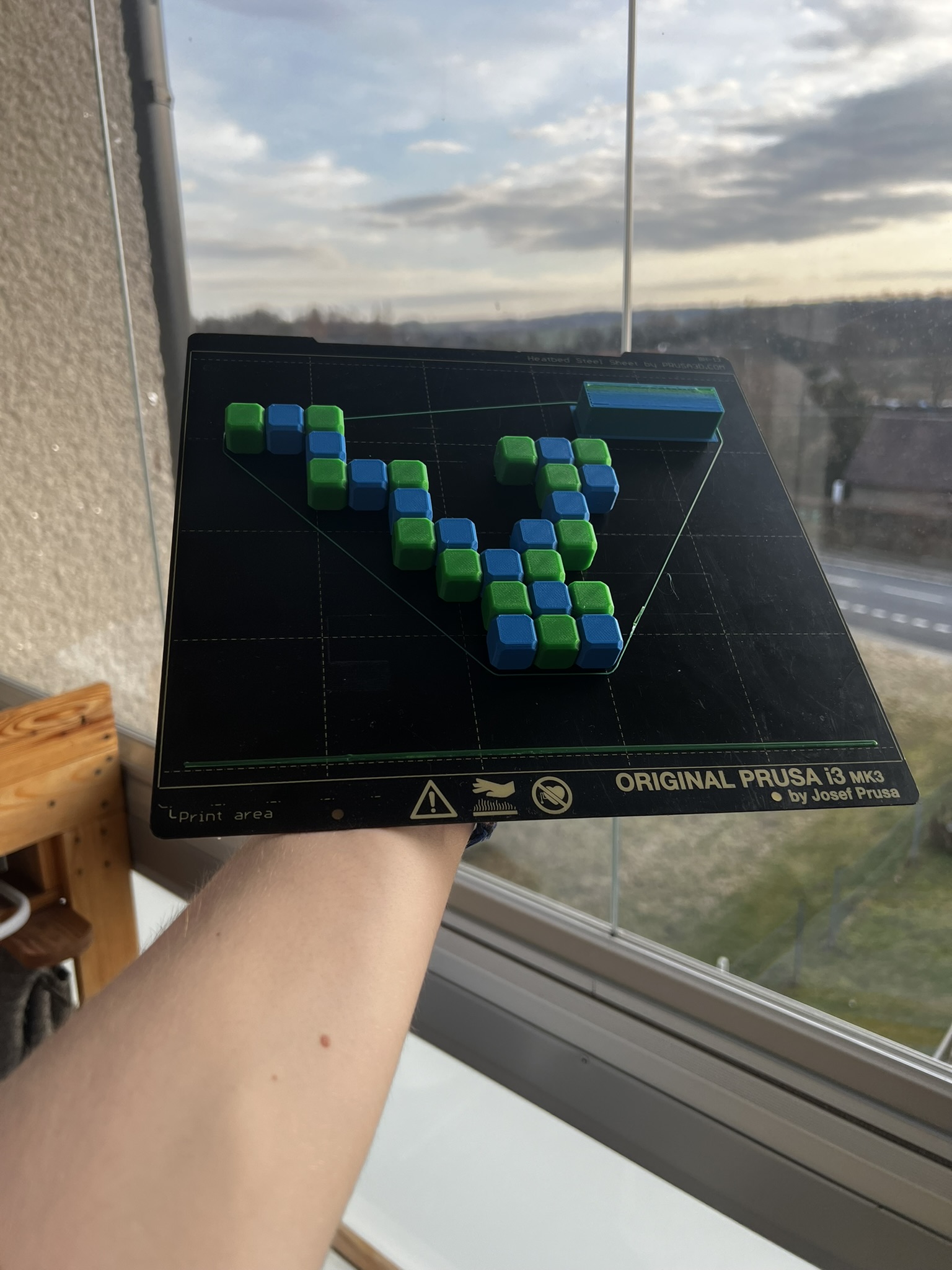 Cube Chain Brain Teaser by iZboxo | Download free STL model ...