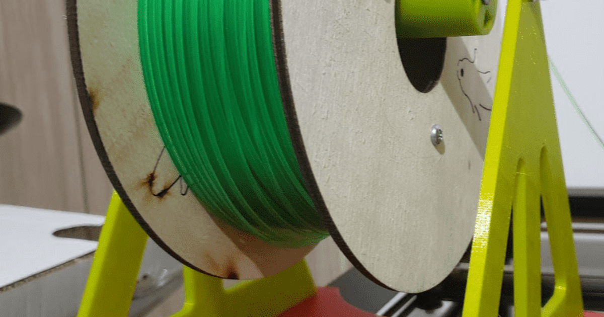 Simple place on ground filament spool holder by LuciusDante | Download ...