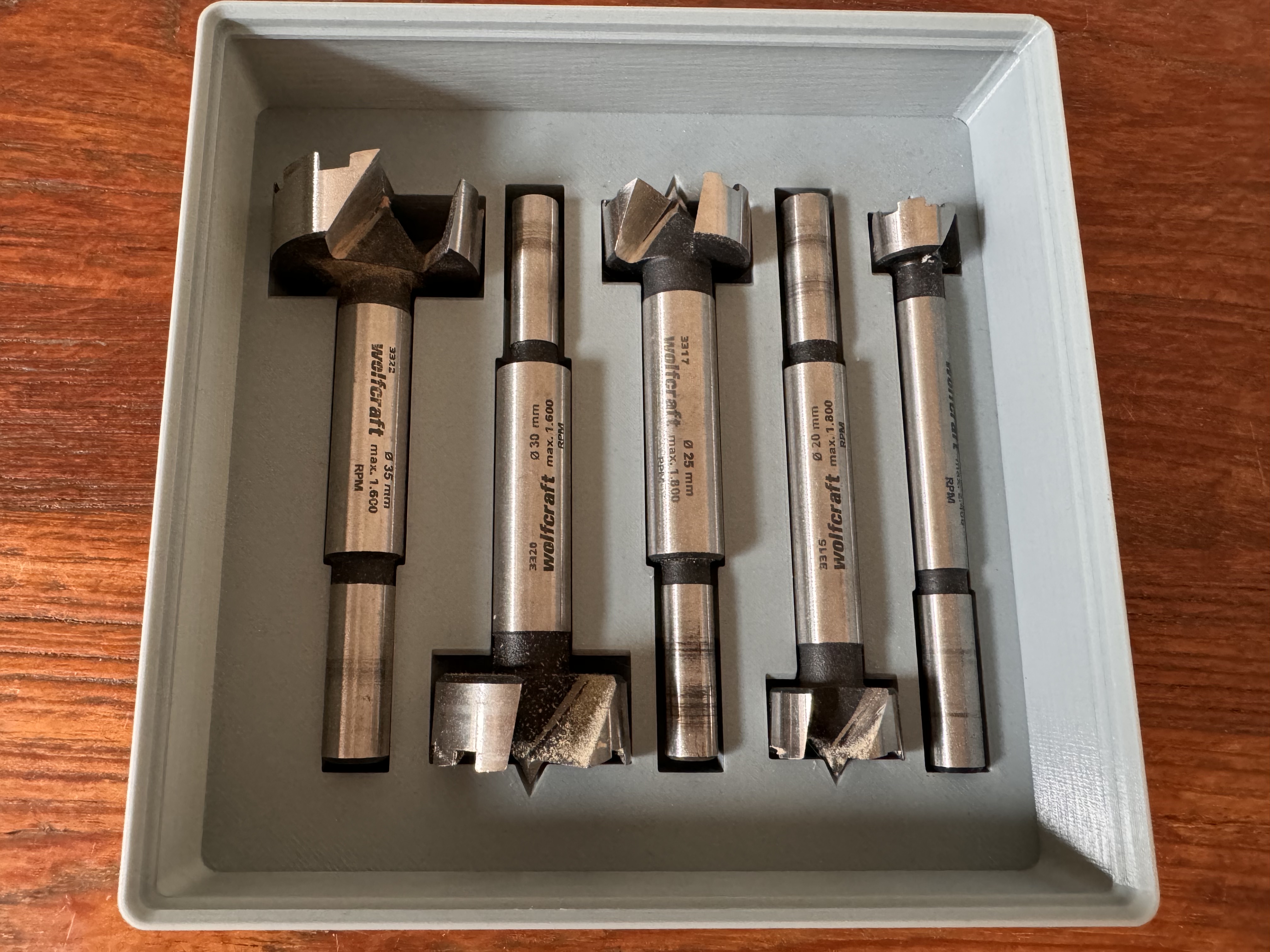 Stackable Gridfinity Forstner Drill Bit Holder by rabbit | Download ...