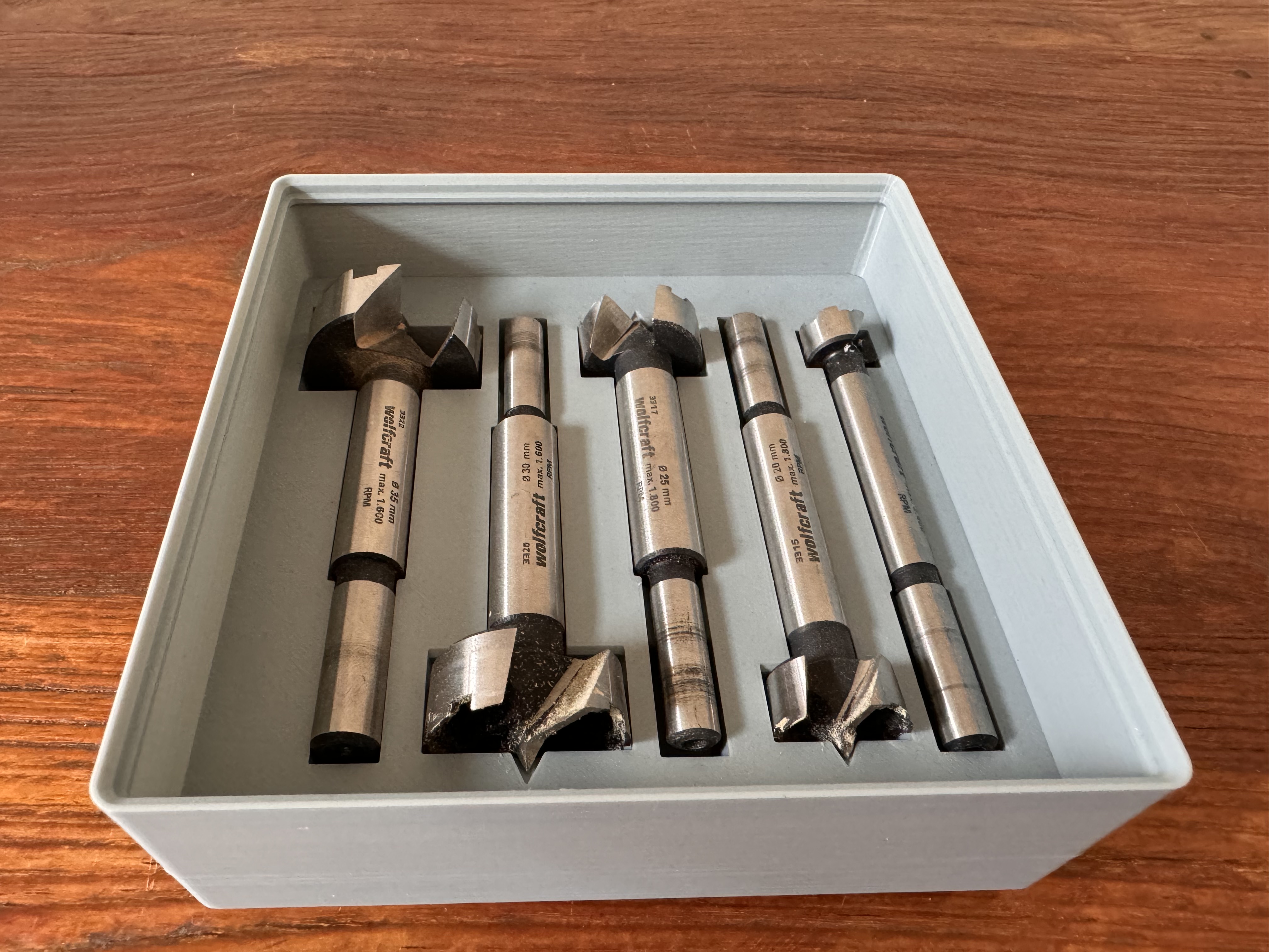 Stackable Gridfinity Forstner Drill Bit Holder by rabbit | Download ...