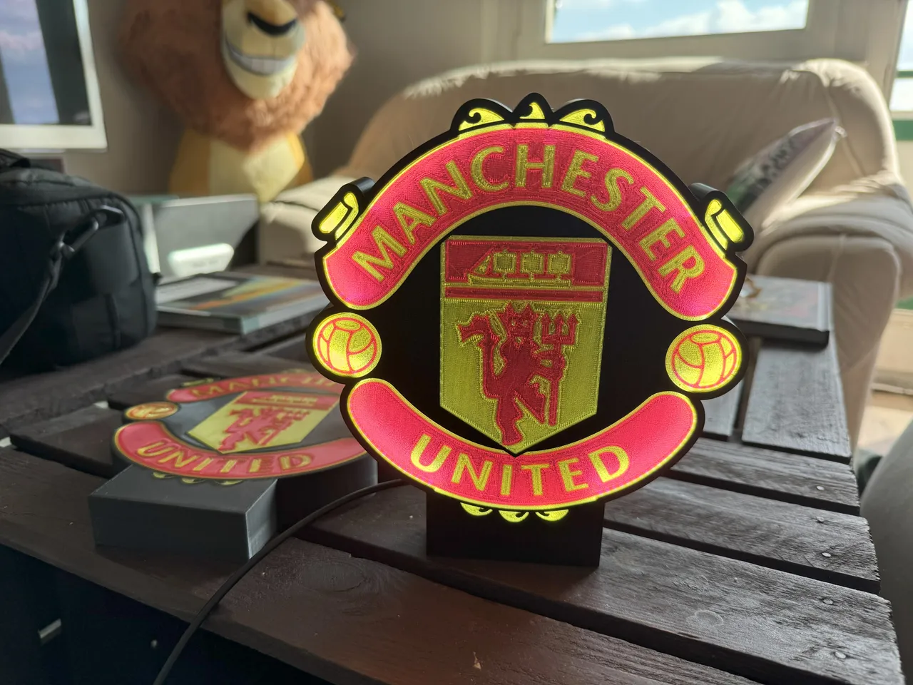 Manchester United Lampe by Toni Ricardelli | Download free STL model ...